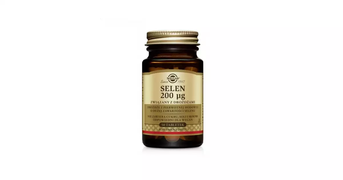 SOLGAR Selen 200 mcg (50 tabletek)