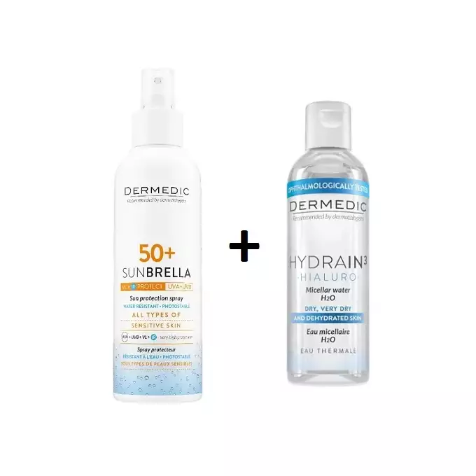 DERMEDIC SUNBRELLA Spray ochronny SPF 50+ UVA + UVB + VL + IR 150 ml