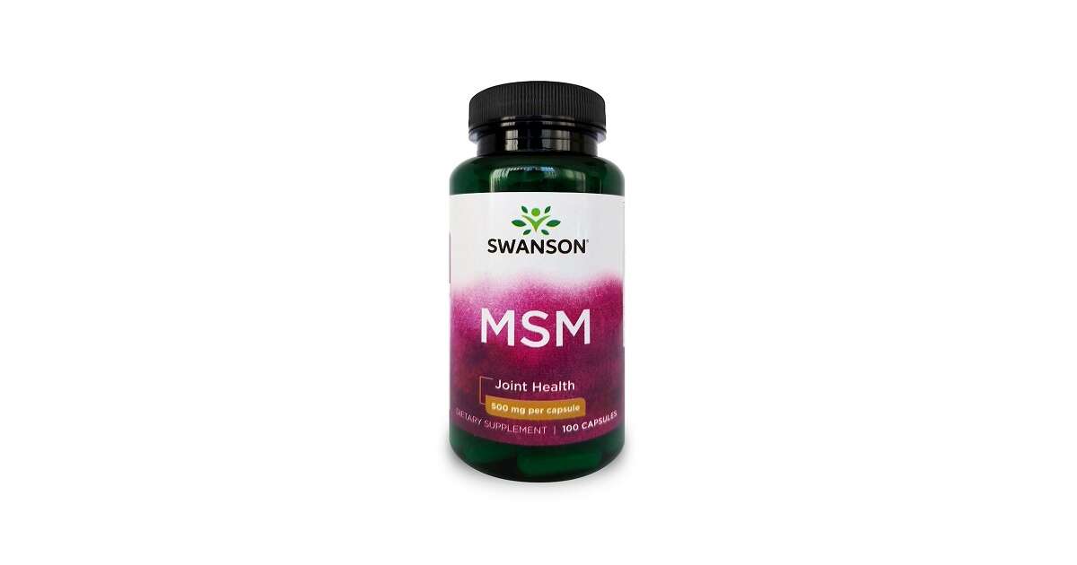 SWANSON MSM 500 mg 100 kapsułek