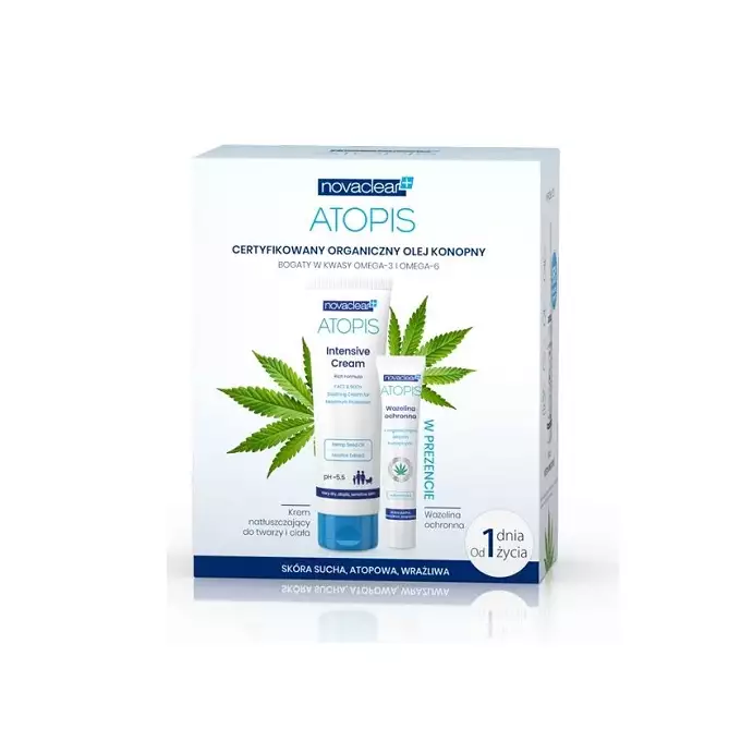 NOVACLEAR ATOPIS Zestaw Intensive Cream 100 ml + Wazelina ochronna 15 ml