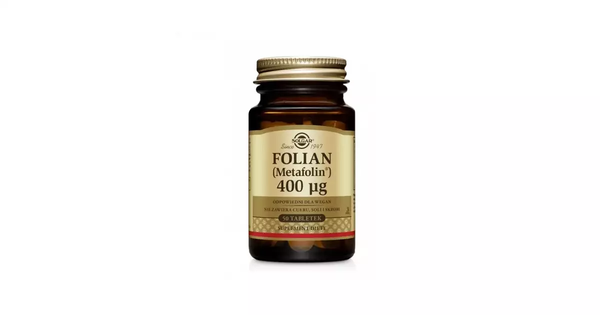 SOLGAR Folian (Metafolin®) 400 µg 50 tabletek