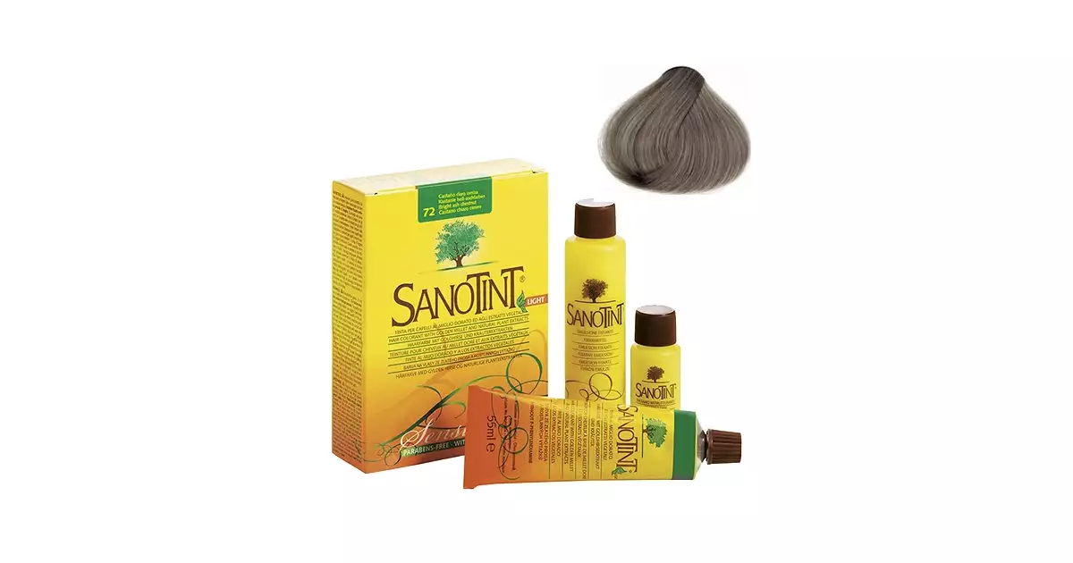 SANOTINT LIGHT FARBA do włosów - 72 BRIGHT ASH CHESTNUT
