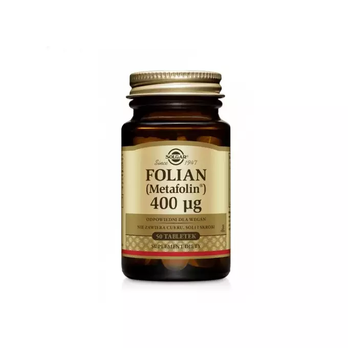 SOLGAR Folian (Metafolin®) 400 µg 50 tabletek