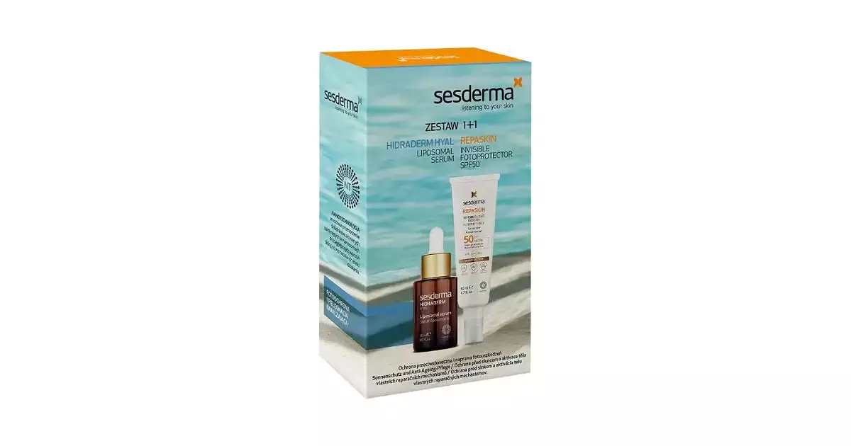 SESDERMA Zestaw: REPASKIN Invisible Fotoprotektor SFP50+ 50 ml ...