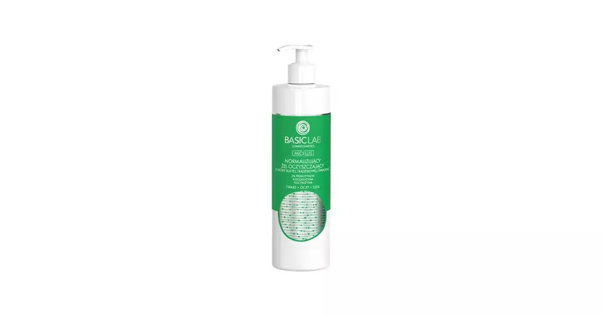 BasicLab Normalizujący żel oczyszczający do skóry tłustej, trądzikowej ...